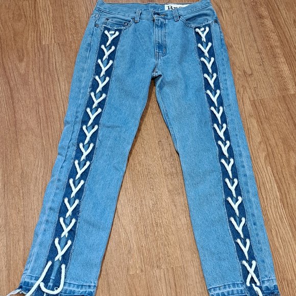 Brazil | Jeans | Brazil Fb Lace Up Denim 3 X 30 | Poshmark